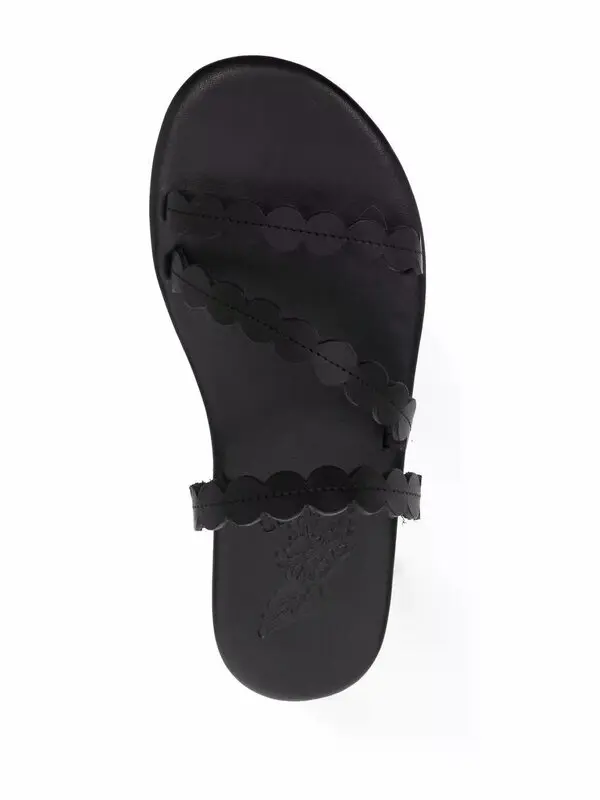 ANCIENT GREEK SANDALS Oceanis Leather Sandals - Black