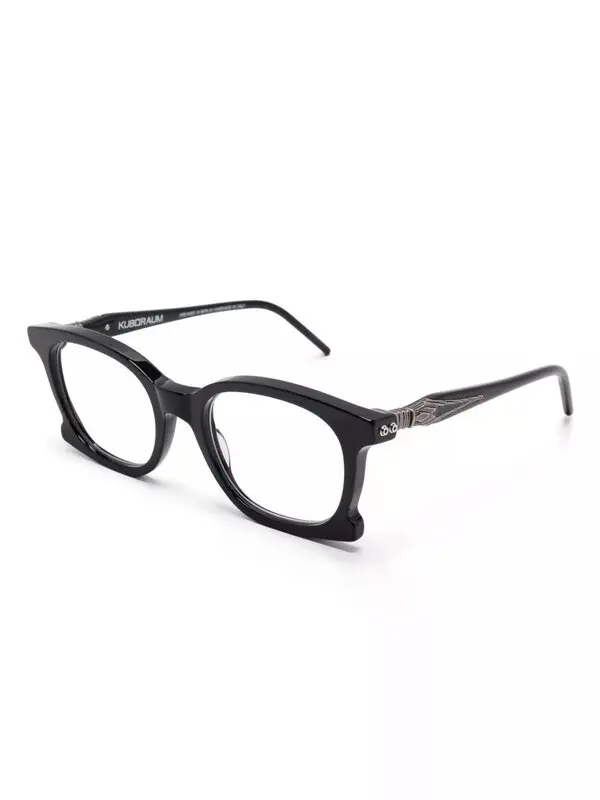KUBORAUM Rectangular Frame Glasses - Black