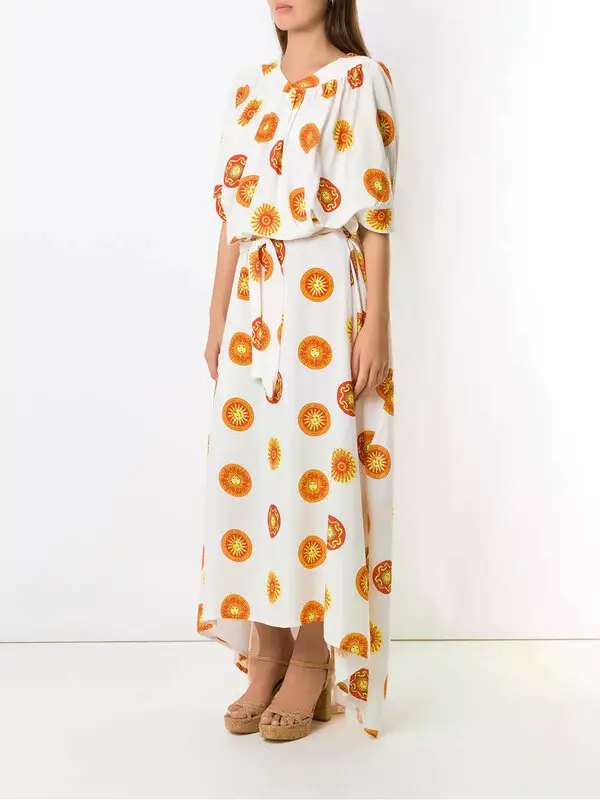 AMIR SLAMA Printed Oversized Dress