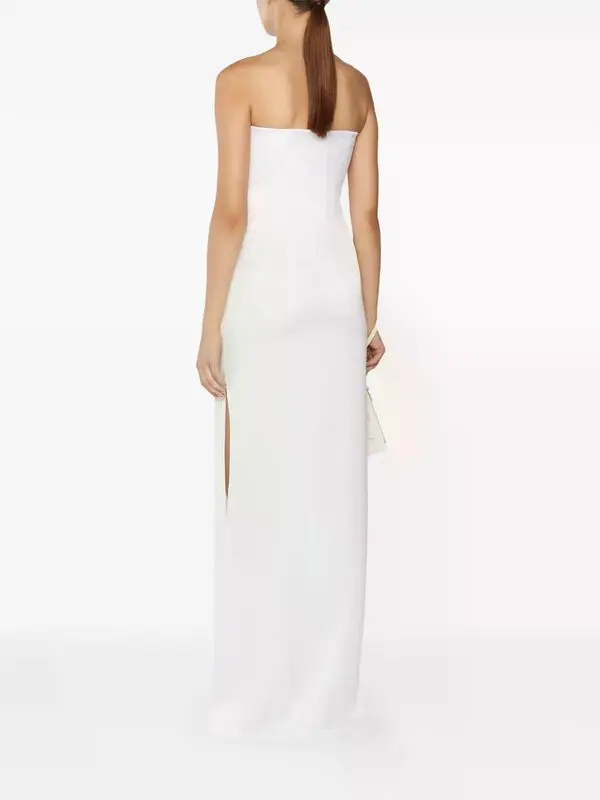 GENNY Floral-appliqué Gown