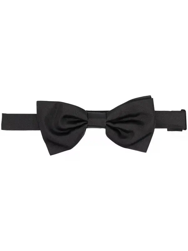 Philipp Plein Silk Bow Tie - Black