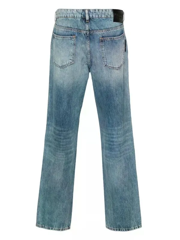 Just Cavalli Ripped Straight-leg Jeans