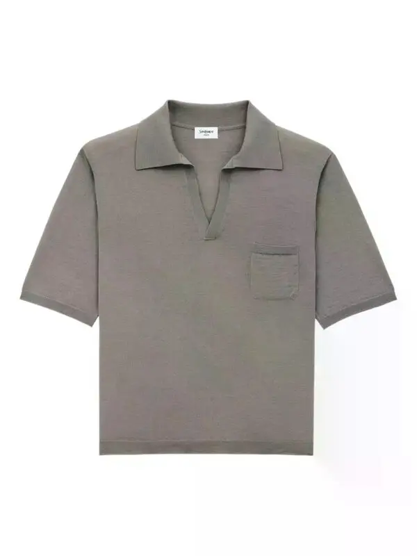 Saint Laurent Wool Polo Shirt