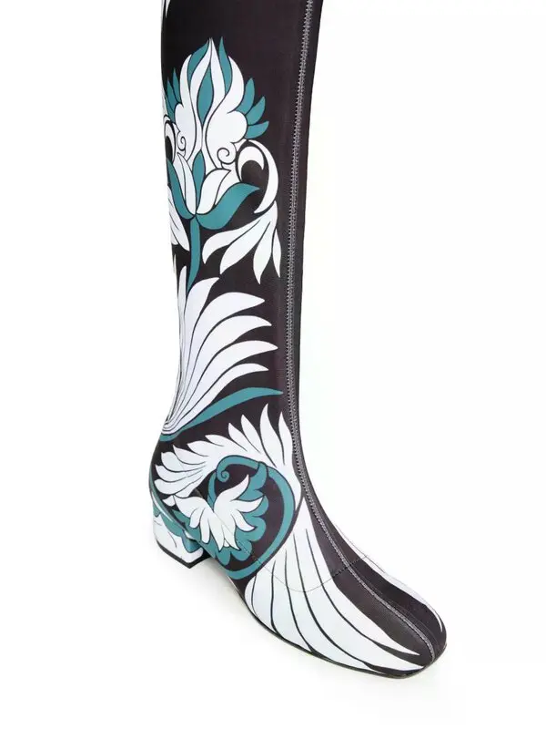 La DoubleJ Edie Graphic-print Boots