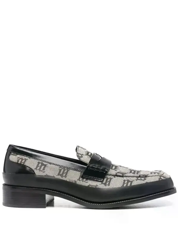 MISBHV Monogram-print Penny Loafers