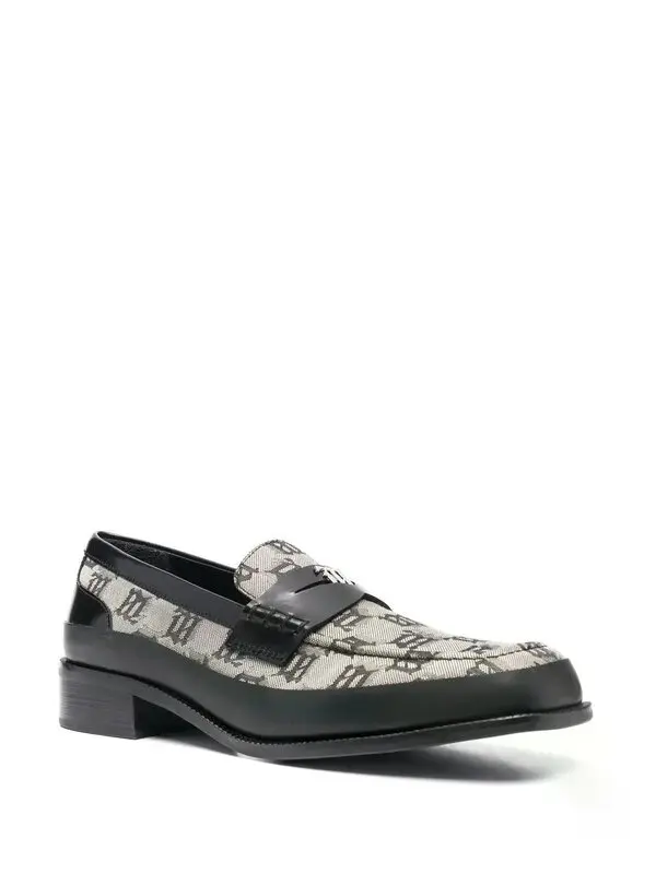 MISBHV Monogram-print Penny Loafers
