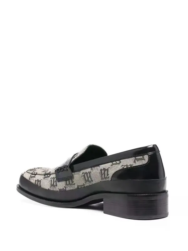 MISBHV Monogram-print Penny Loafers