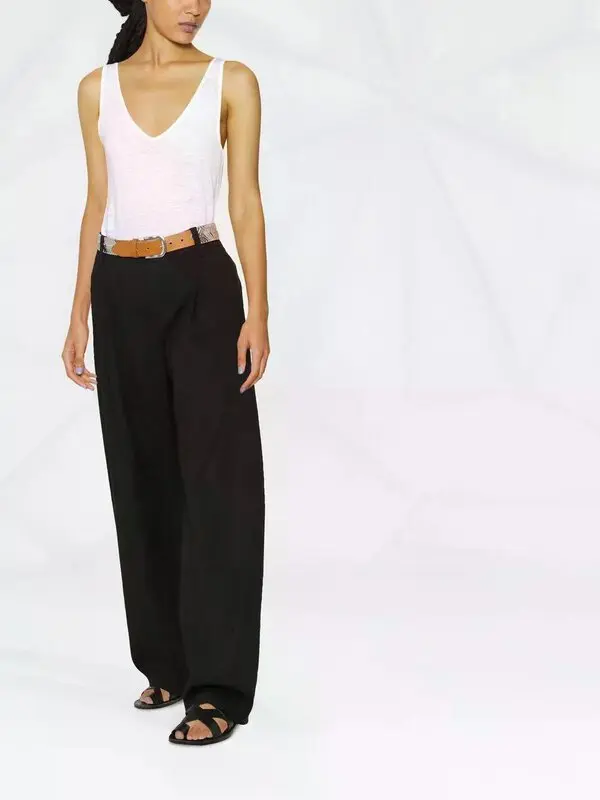 Vince Pleat-front Straight-leg Trousers