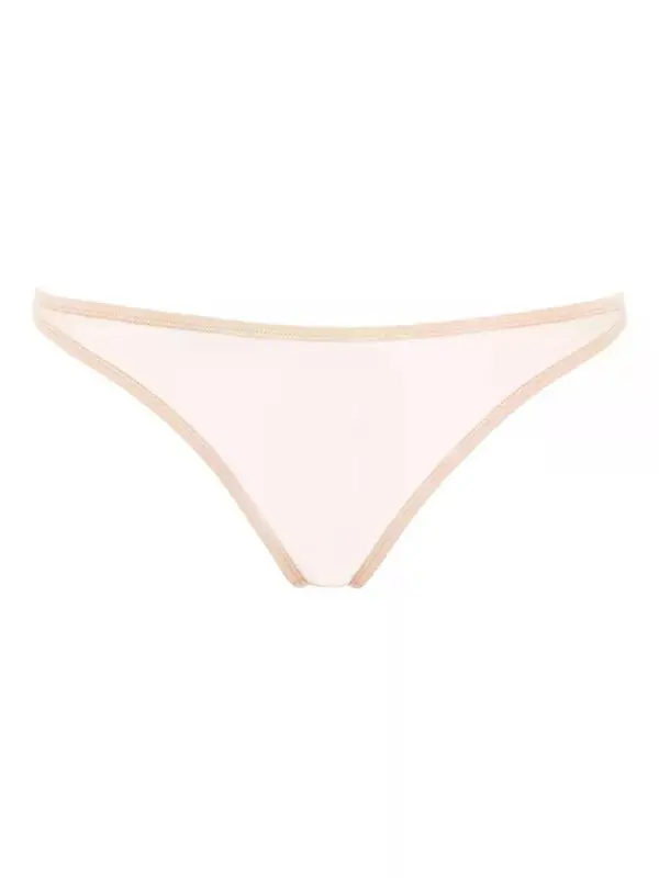 ERES Promesse Sheer Mesh Tanga Briefs - Neutrals