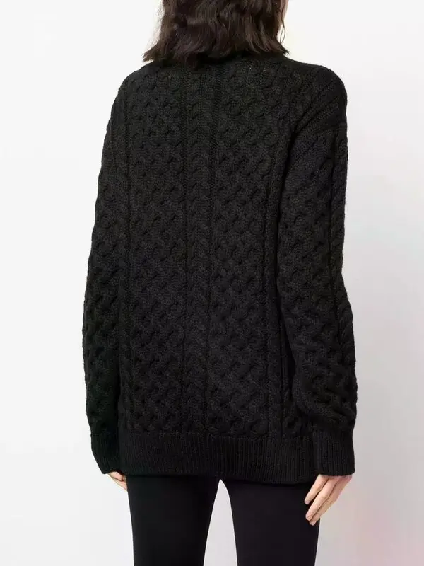 Philipp Plein Embossed Skull Wool Jumper