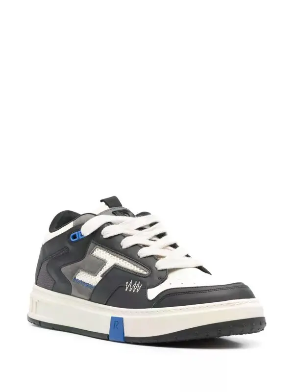 REPRESENT Panelled Leather Sneakers - Black