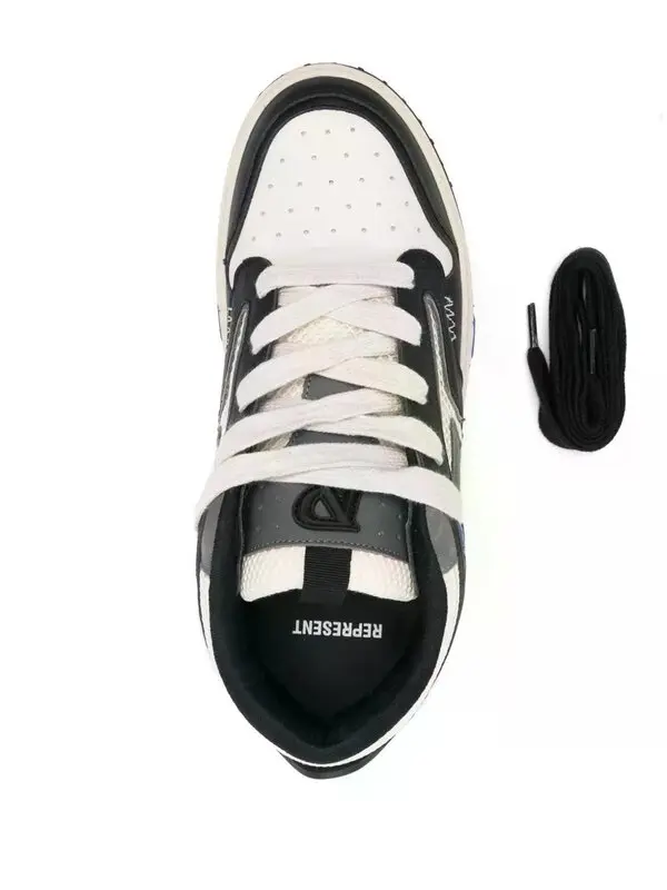REPRESENT Panelled Leather Sneakers - Black