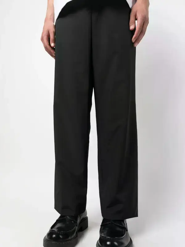 Prada Logo-patch Wide-leg Trousers
