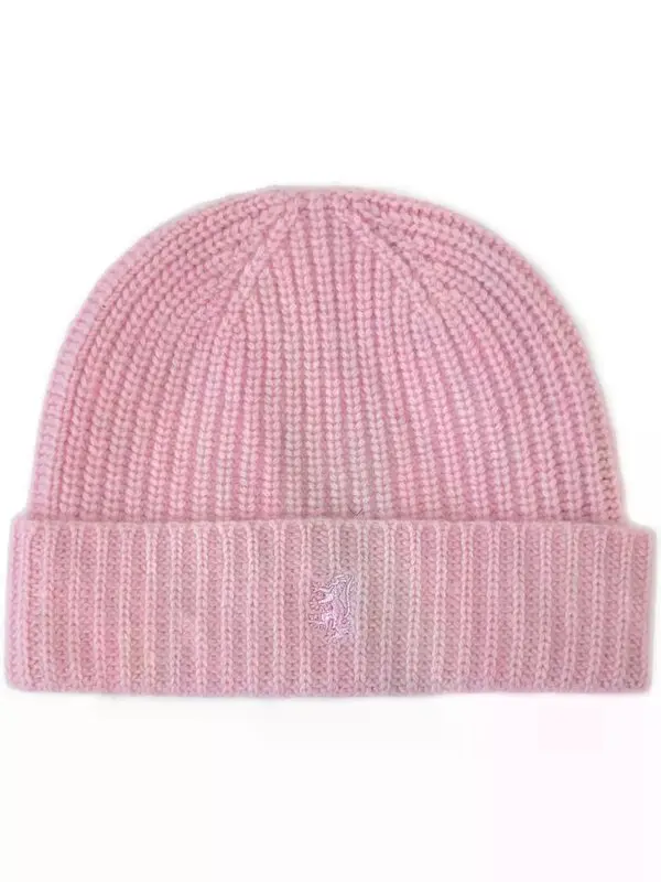 Pringle Of Scotland Ribbed-knit Cashmere Beanie - Pink