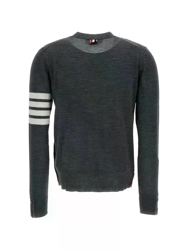 Thom Browne 4-bar Stripe V-neck Cardigan