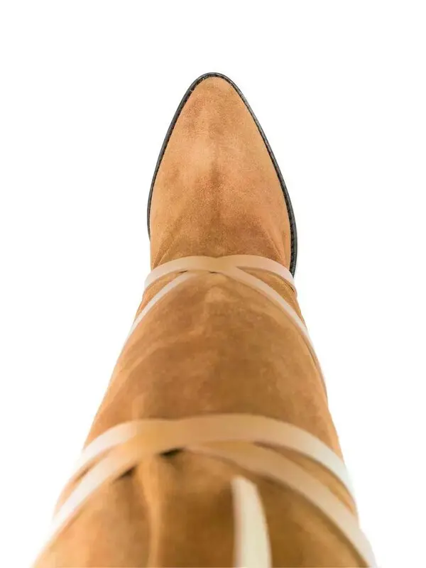 Isabel Marant Étoile Lace-up Suede Knee-high Boots