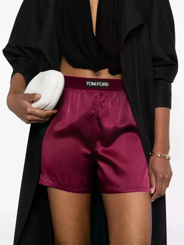 TOM FORD Stretch-silk Shorts