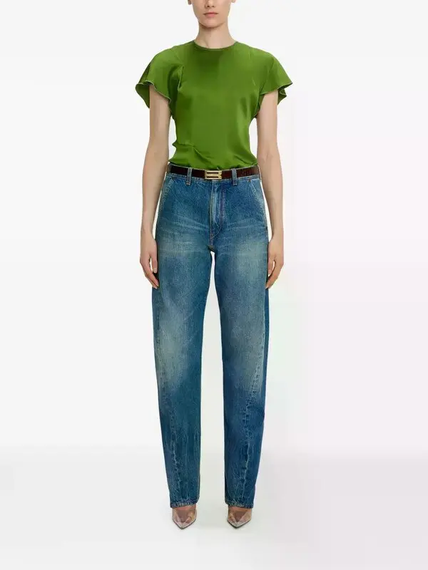 Victoria Beckham Twisted High-rise Jeans