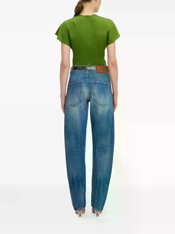 Victoria Beckham Twisted High-rise Jeans