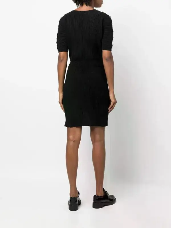 FERRAGAMO Micro-pleated Midi Dress