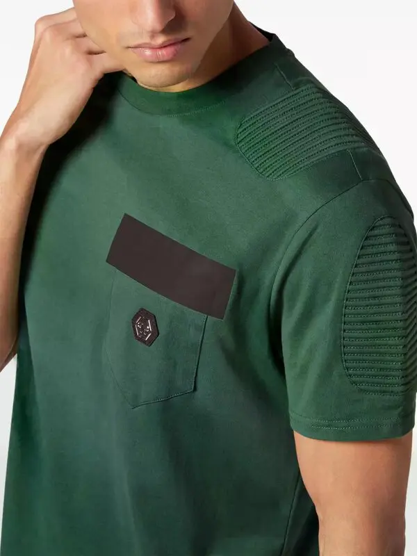 Philipp Plein Logo-appliqué Cotton T-shirt - Green