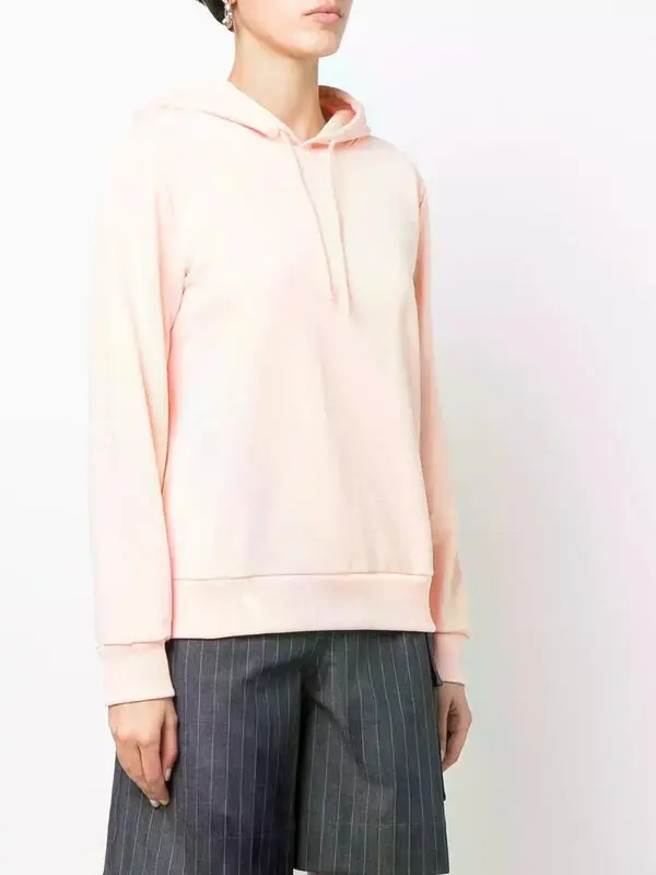 A.p.c. Embroidered Drawstring Hoodie - Pink