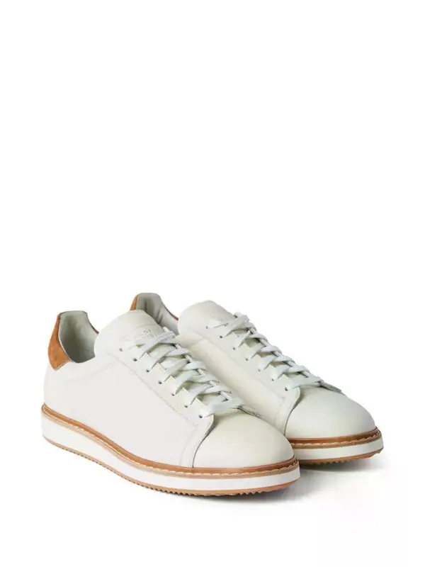 Brunello Cucinelli Contrast-trimmed Low-top Sneakers