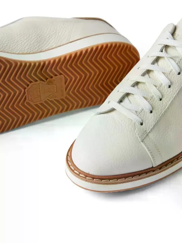 Brunello Cucinelli Contrast-trimmed Low-top Sneakers