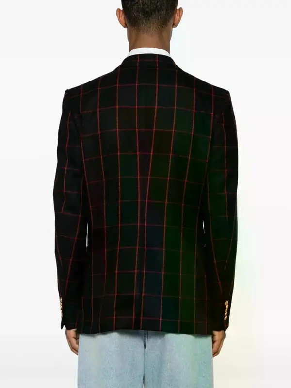 Gucci Logo-patch Double-breasted Blazer