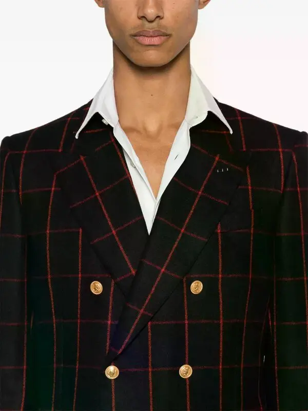 Gucci Logo-patch Double-breasted Blazer