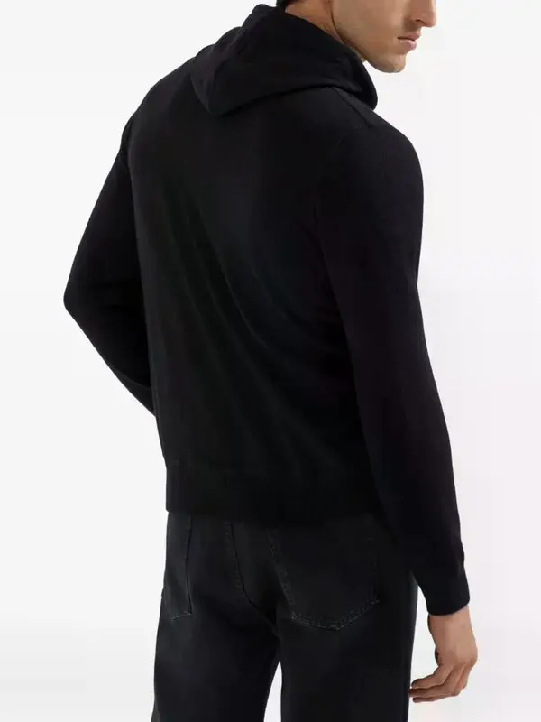 Brunello Cucinelli Zip-front Cashmere Hoodie - Black