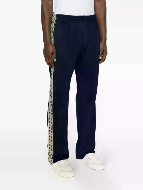 Casablanca Heart Monogram Velvet Track Pants