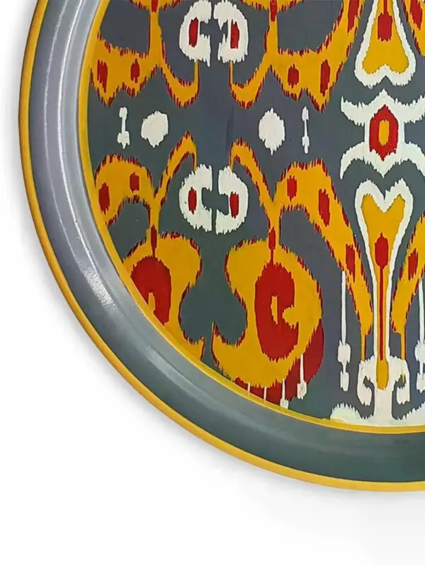 LES-OTTOMANS Abstract-print Hand-painted Tray