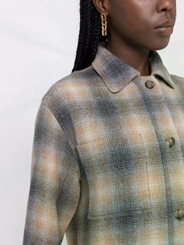 Seventy Check Belted Coat