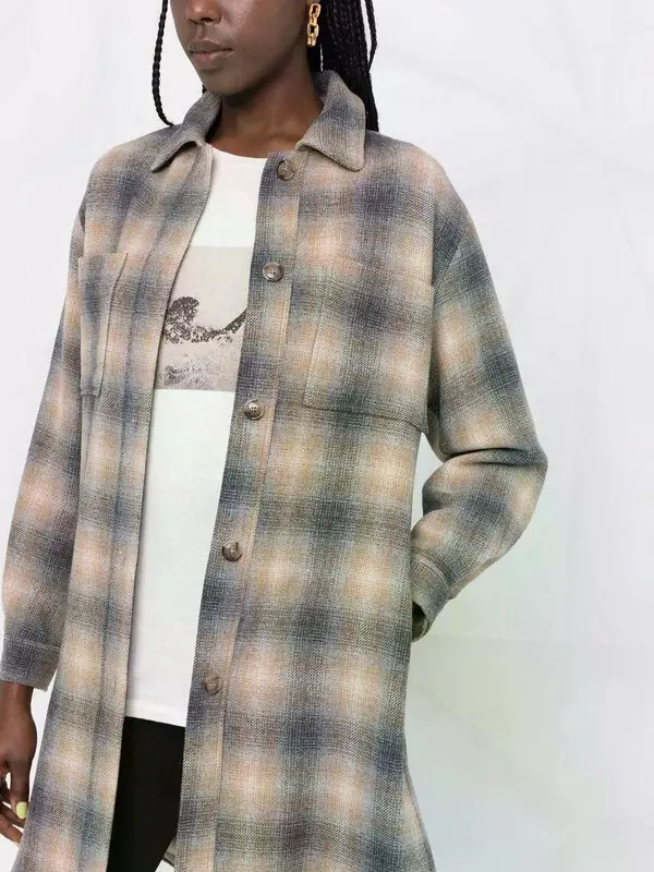 Seventy Check Belted Coat