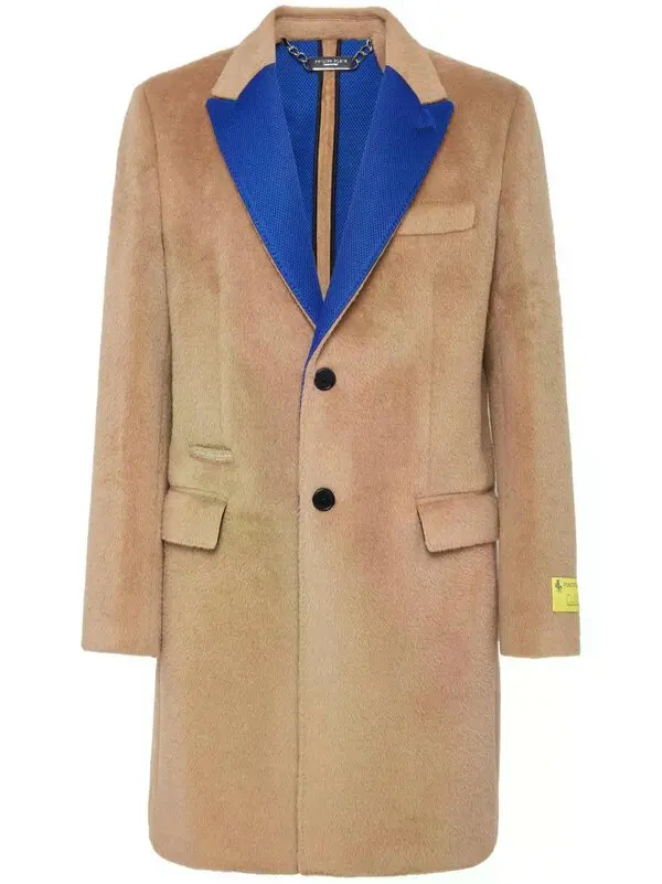 Philipp Plein Single-breasted Wool Coat
