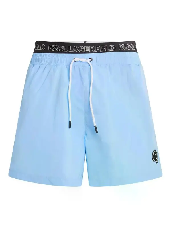 Karl Lagerfeld Ikon Swim Shorts - Blue