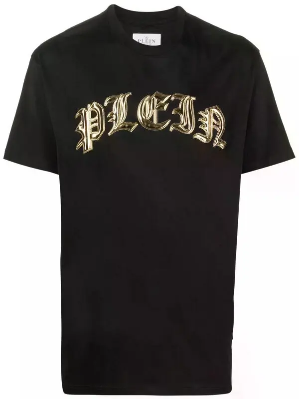 Philipp Plein Logo-appliqué Cotton T-shirt - Black