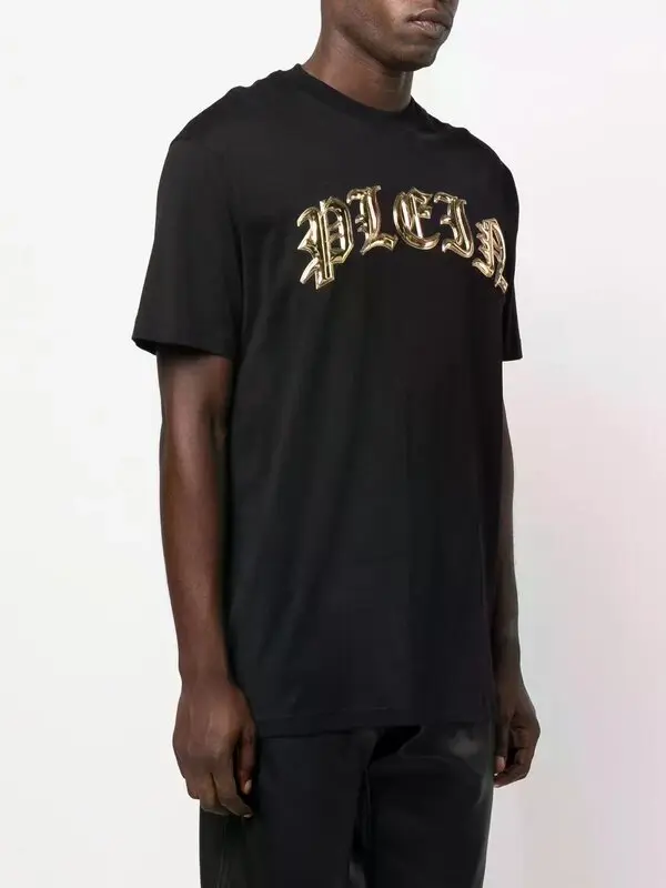 Philipp Plein Logo-appliqué Cotton T-shirt - Black