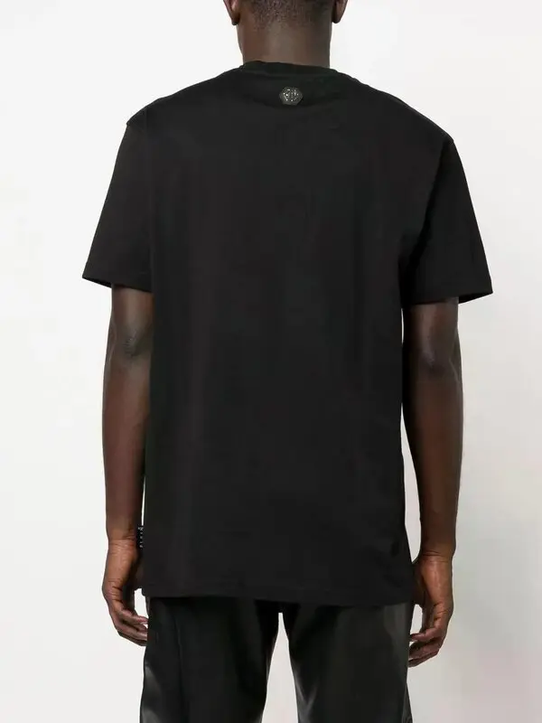 Philipp Plein Logo-appliqué Cotton T-shirt - Black