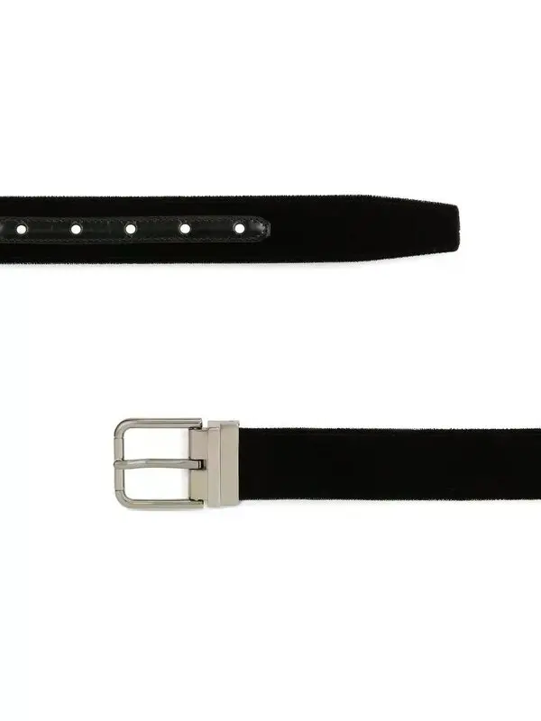 Dolce & Gabbana Buckled Velvet Belt
