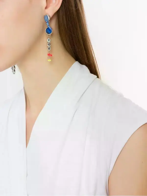 AMIR SLAMA Peace Now Mismatched Earrings
