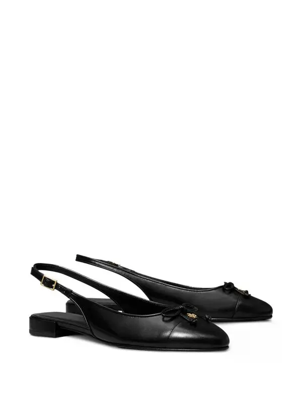Tory Burch Leather Ballerina Shoes