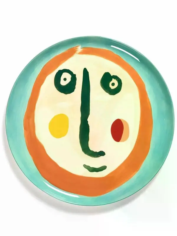 SERAX Feast Face 2' Abstract-print Serving Plate