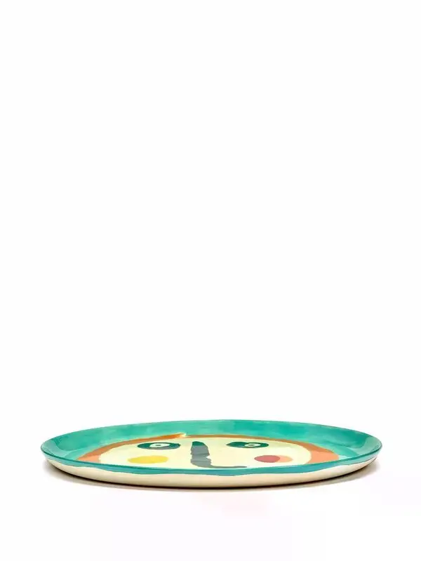 SERAX Feast Face 2' Abstract-print Serving Plate
