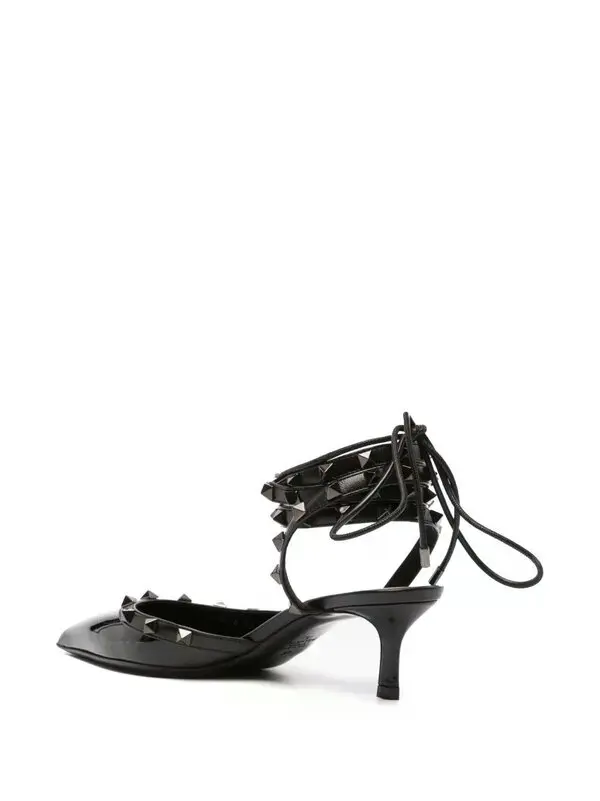 Valentino Garavani Rockstud Patent-leather Pumps - Black