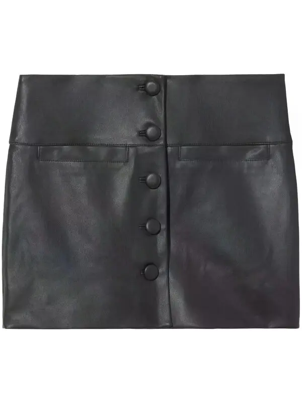 Proenza Schouler White Label Faux-leather Mini Skirt - Black