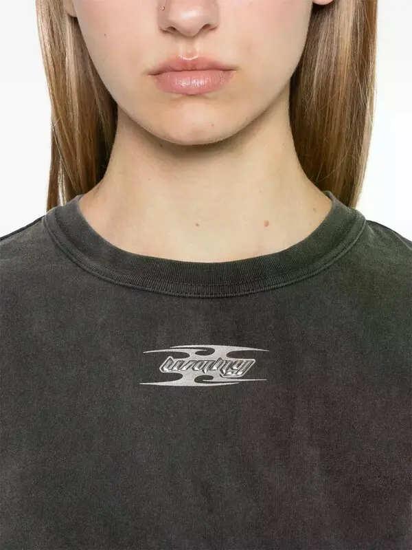 Alexander Wang Puff Logo Shrunken T-shirt