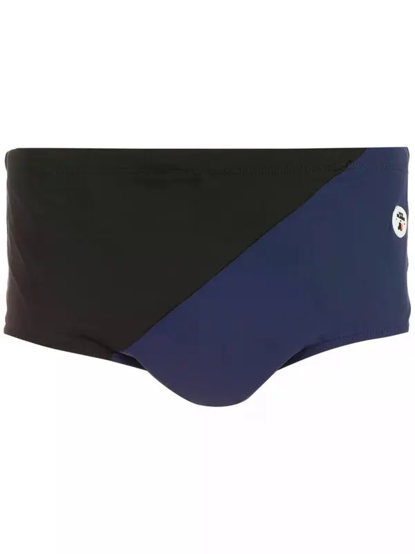 AMIR SLAMA Colourblock Swim Trunks - Blue