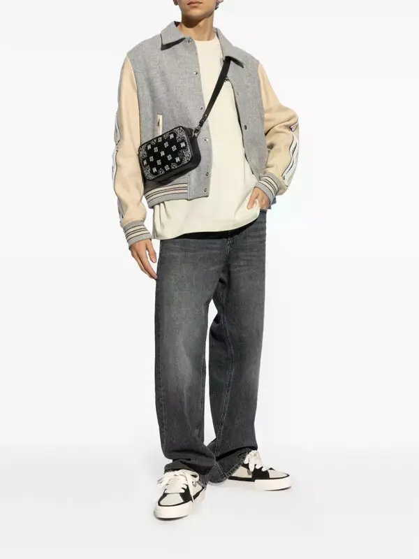 Amiri Contrasting-sleeve Bomber Jacket